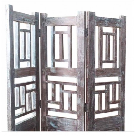 biombo, biombo madera 3 hojas, biombo madera estilo oriental
